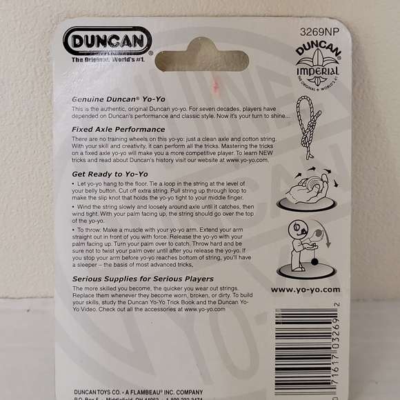 duncan toys | Toys | Nwt Vintage Duncan Imperial Yoyo Red 3269np 204 ...